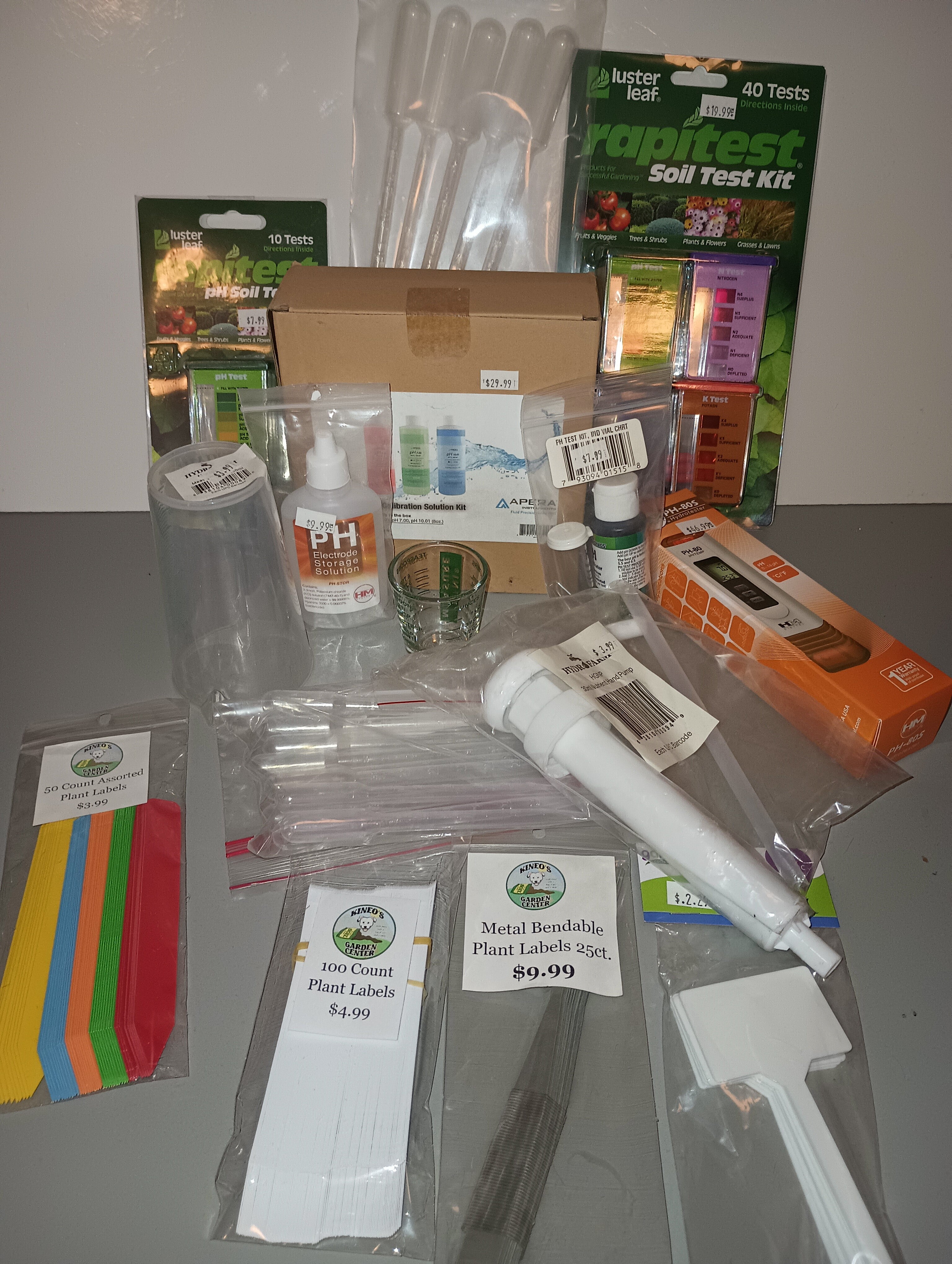 Labeling, Measuring and Testing – Kineo's Garden Center